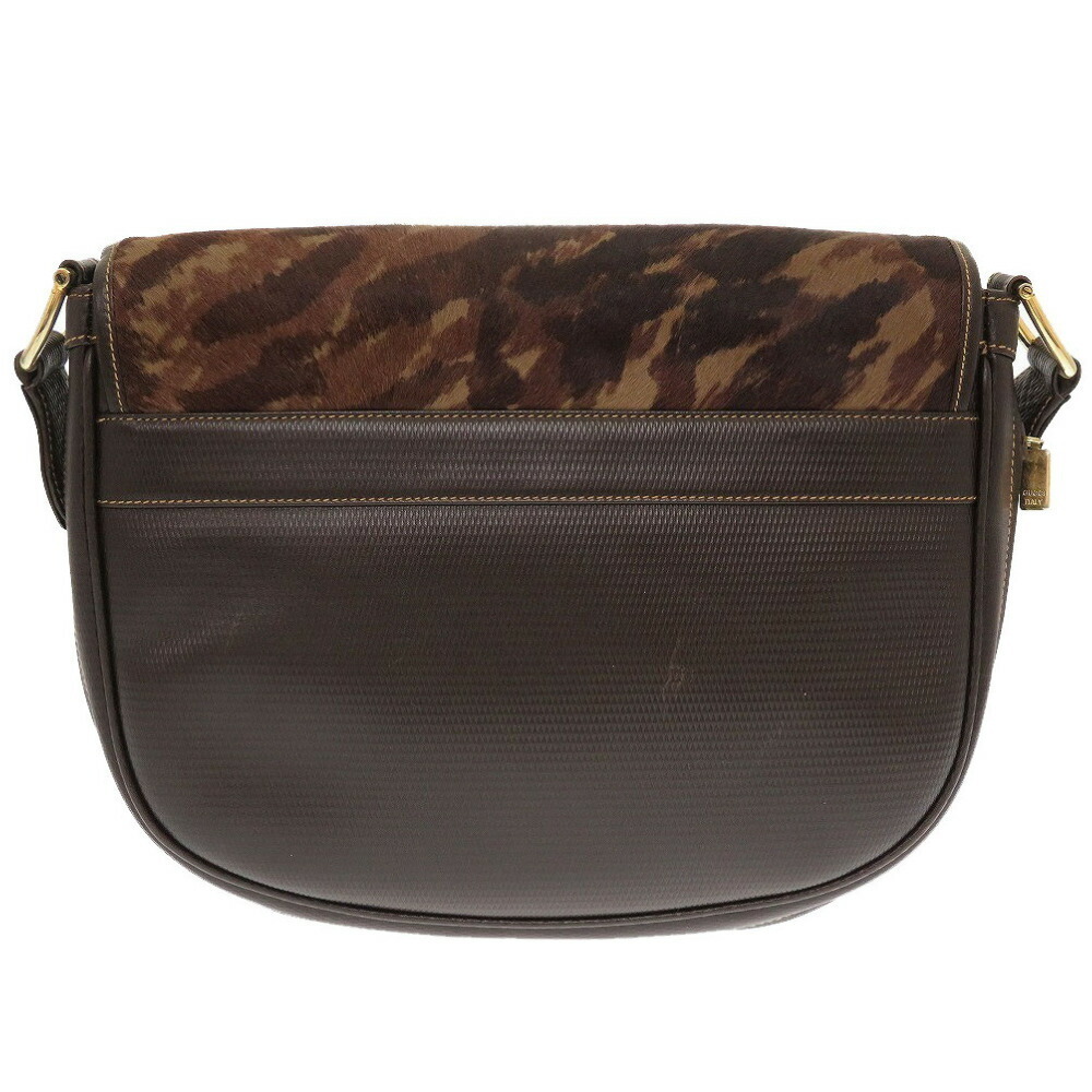 Gucci Haraco Shoulder Lizard Camouflage Bag Brown - Gem
